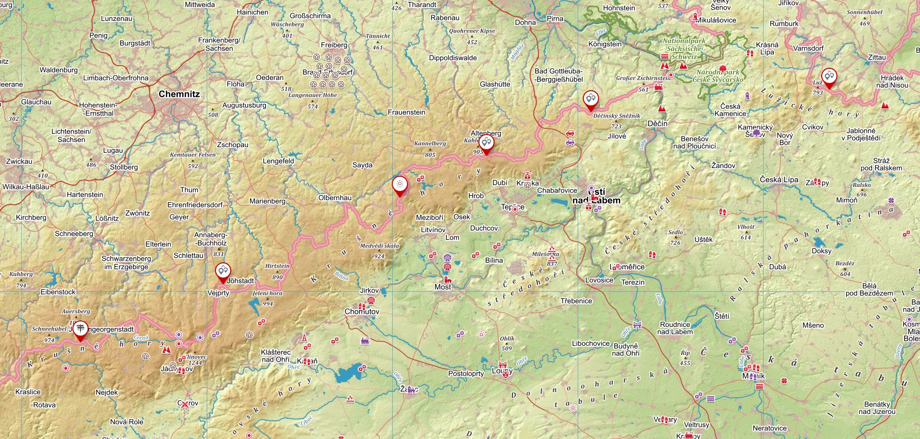 Meeting along the closed border | Euroregion Elbe/Labe