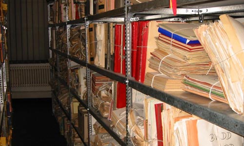 Dresden branch of the archives of the former East German secret police ...